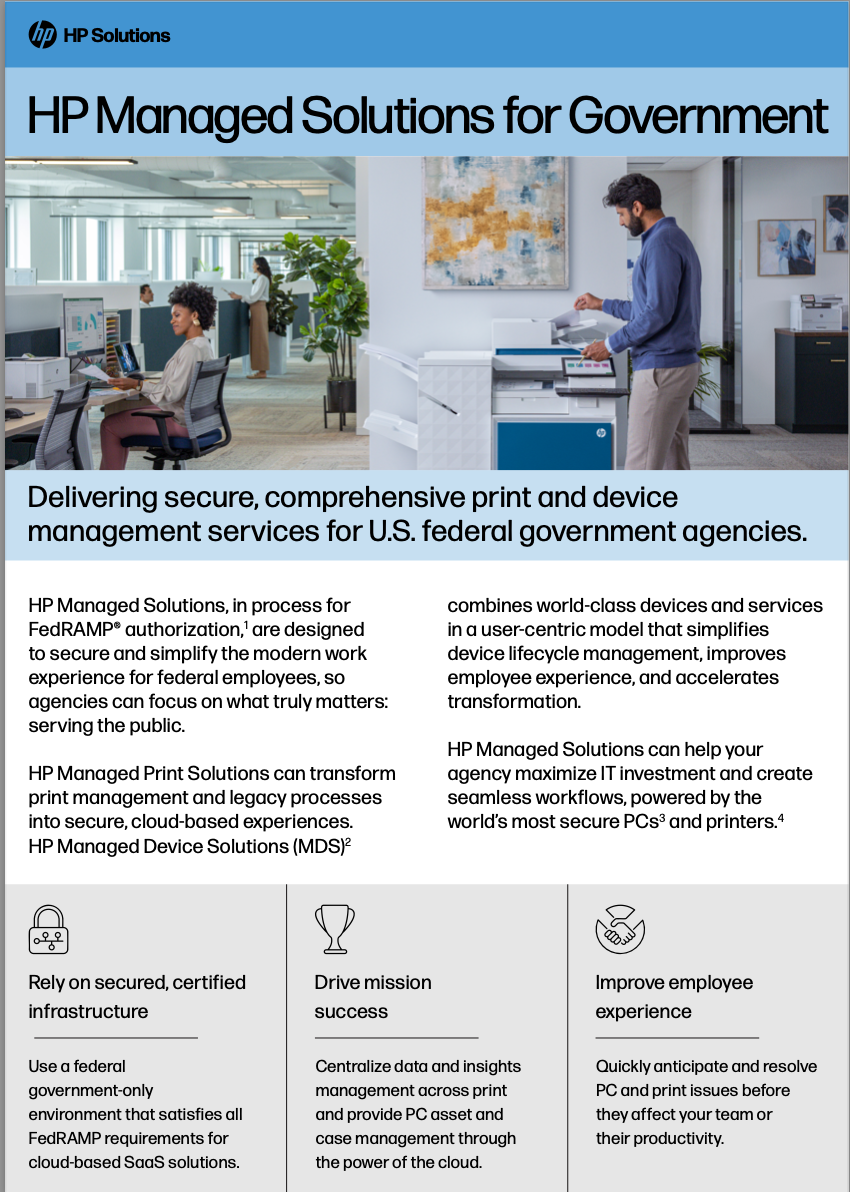HP Managed Solutions for Government